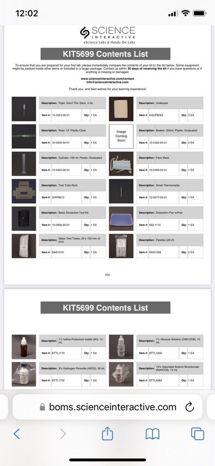 Science interactive group escience Lab kit - Anatomy & Physiology LAB ...