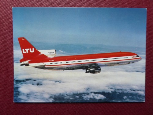CARTE POSTALE AVIATION AIRLINE POST CARD LTU LOCKHEED L-1011 TRISTAR D ...