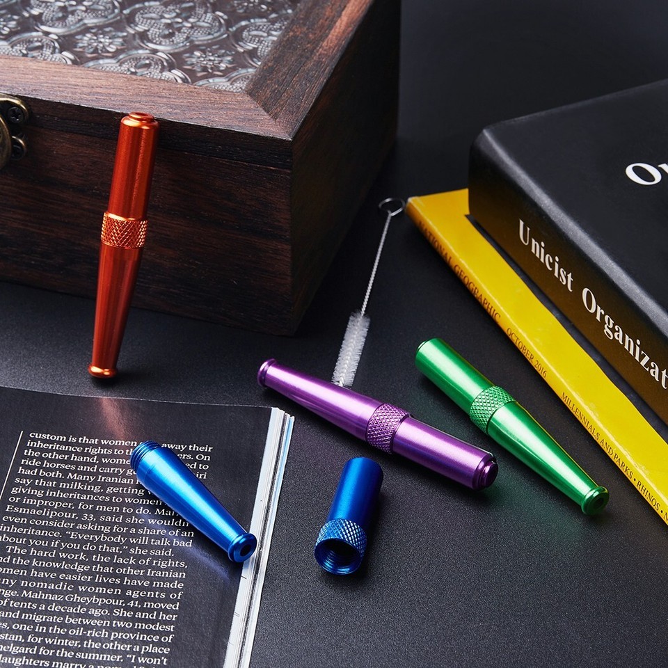 4Pack Sneak a Toke Metal Bullet Tobacco Smoking 3" One Hitter Pipe ...