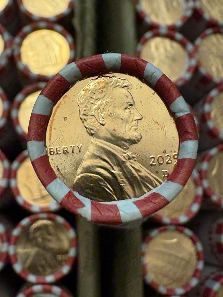2025-D Lincoln Pennies 2 Full Boxes UNC OBW 100 rolls please read ...