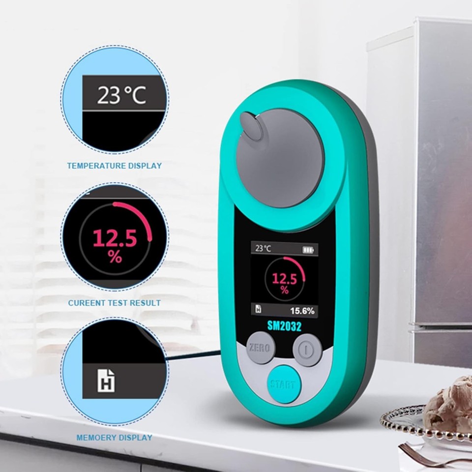 Digital Coffee Refractometer Coffee Sugar Meter Sweetness Fruit Sugar ...