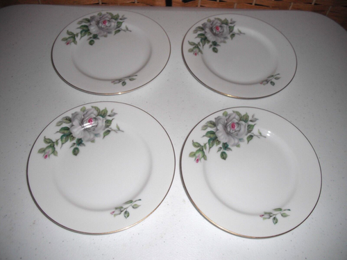 Set of 4 Vtg Craftsman China Princess 6 3/8" Bread & Butter Plates ...