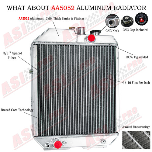 Tractor Radiator Fit Ford/New Holland 5640 6640 7740 TS90 TS100 TS11 ...