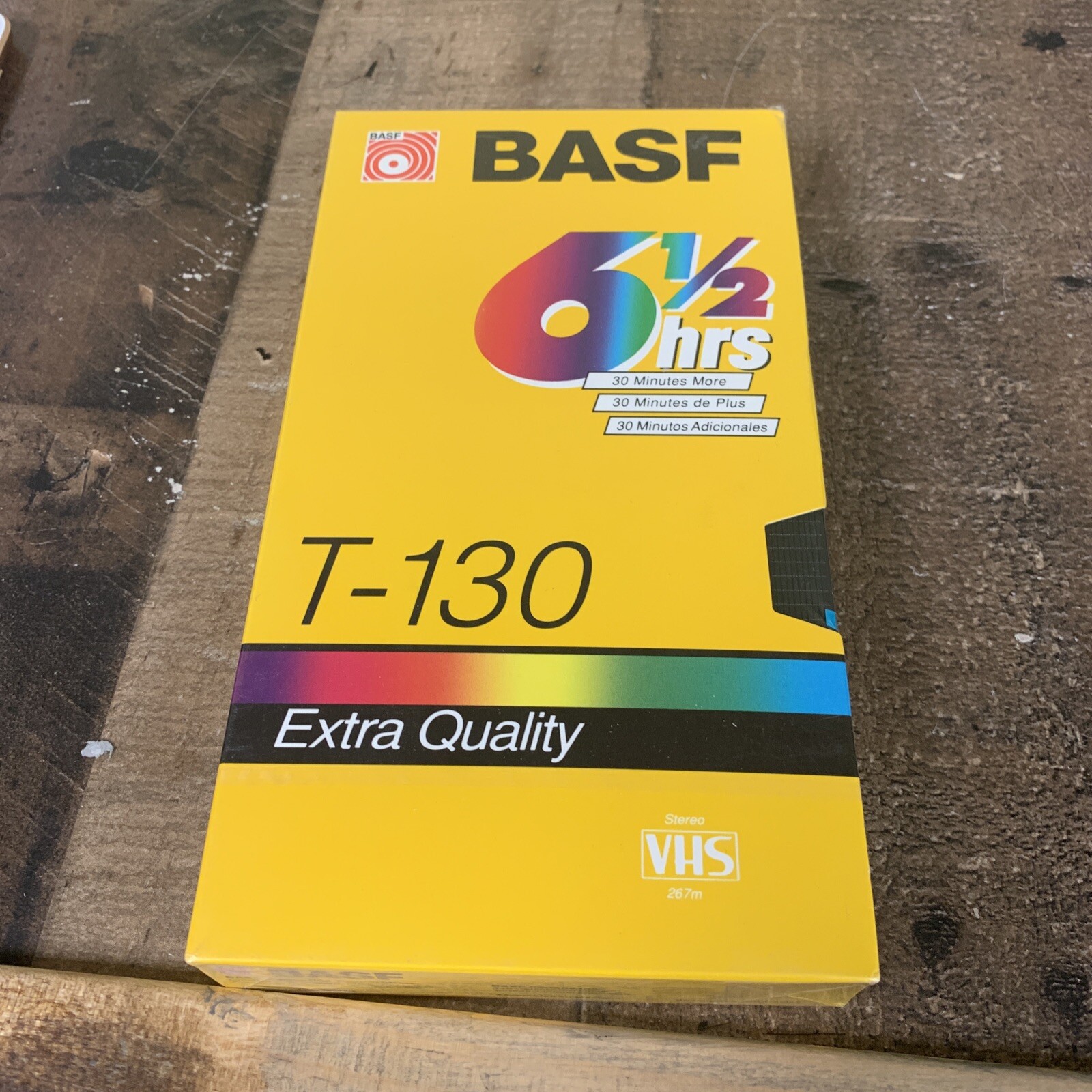 BASF T-130 Extra Quality VHS Video Tape - New Still In Celophane - up ...