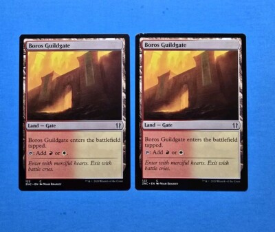 2x Boros Guildgate Zendikar Rising Commander Mtg Magic Card Dual Land ...