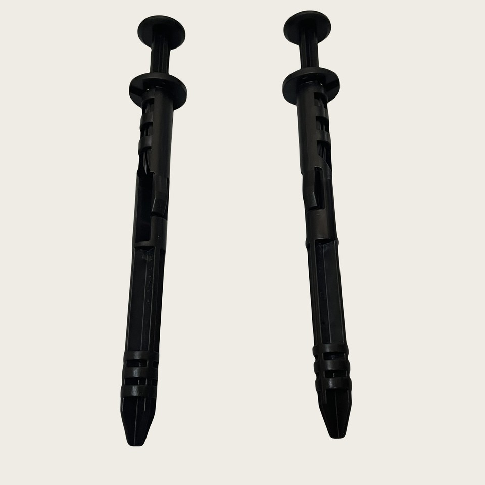 2x Shield Pins Black Plastic for VW ID.3 Touareg Cayenne Audi Q5 Q7 A6 ...