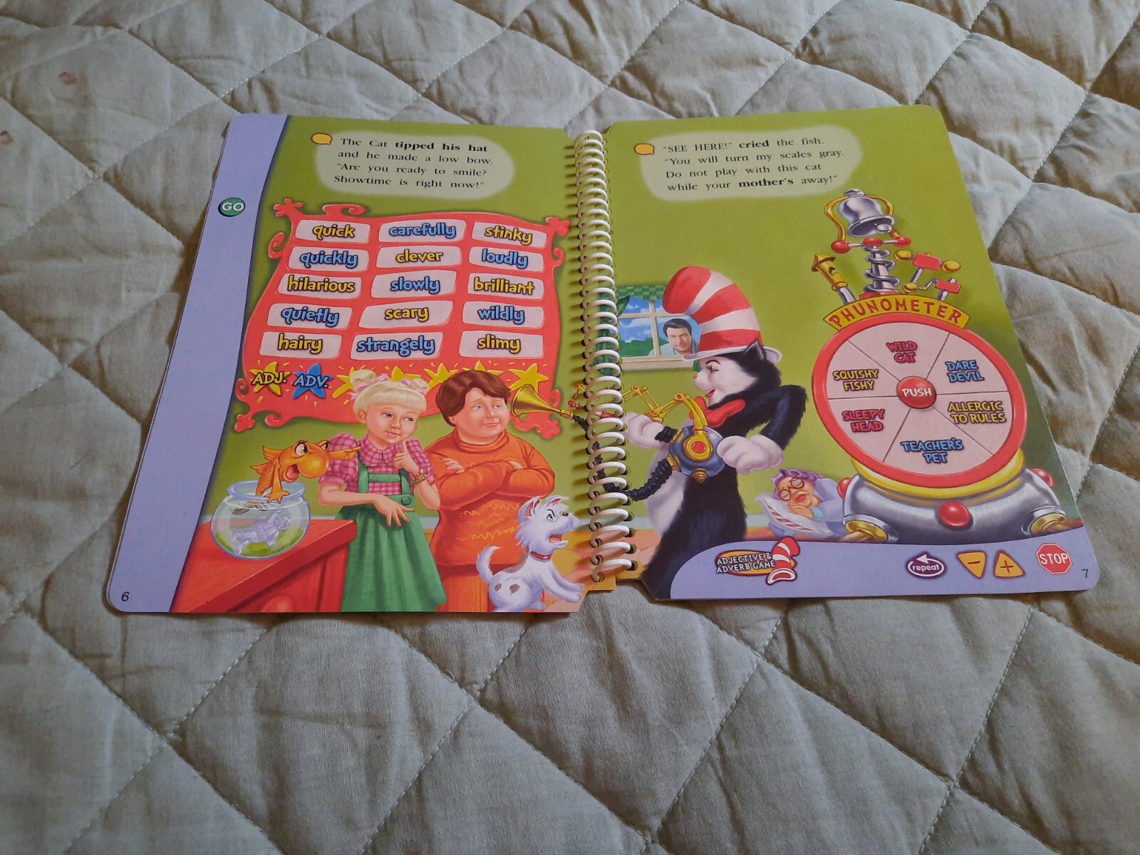 Leap Frog 2nd Grade Dr. Seuss The Cat In The Hat Reading Book Leappad ...