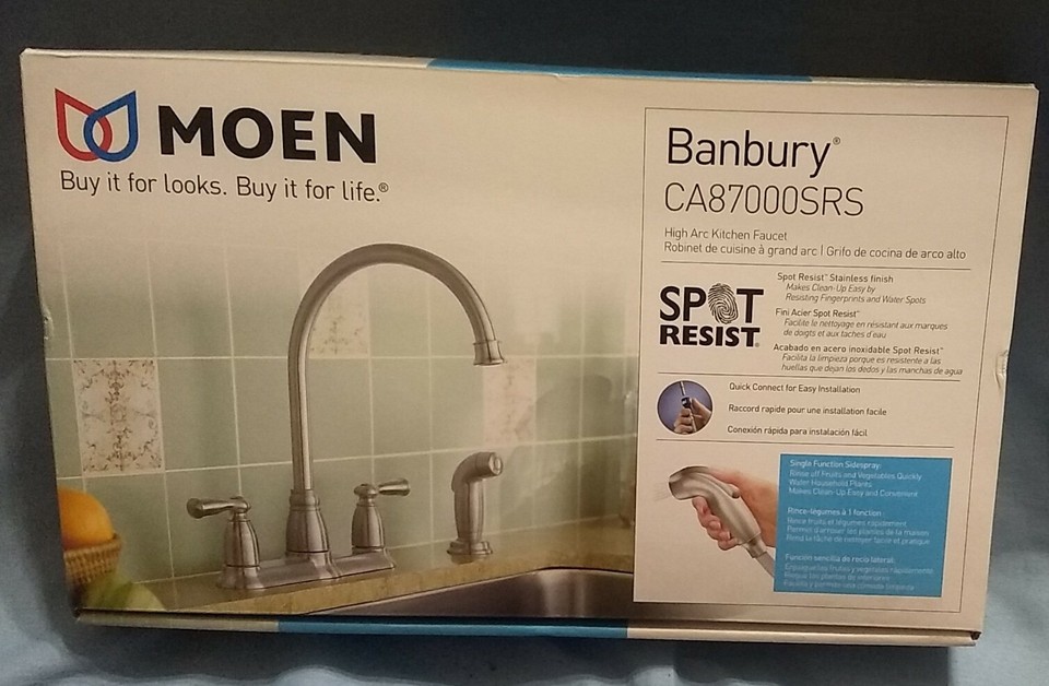 Used Moen model # CA87000SRS Banbury Kitchen Faucet - ‎Spot Resist ...