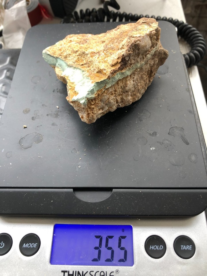 ROYSTON TURQUOISE ROUGH NEVADA USA 355g SOLID HARD THICK VEIN ALL ...
