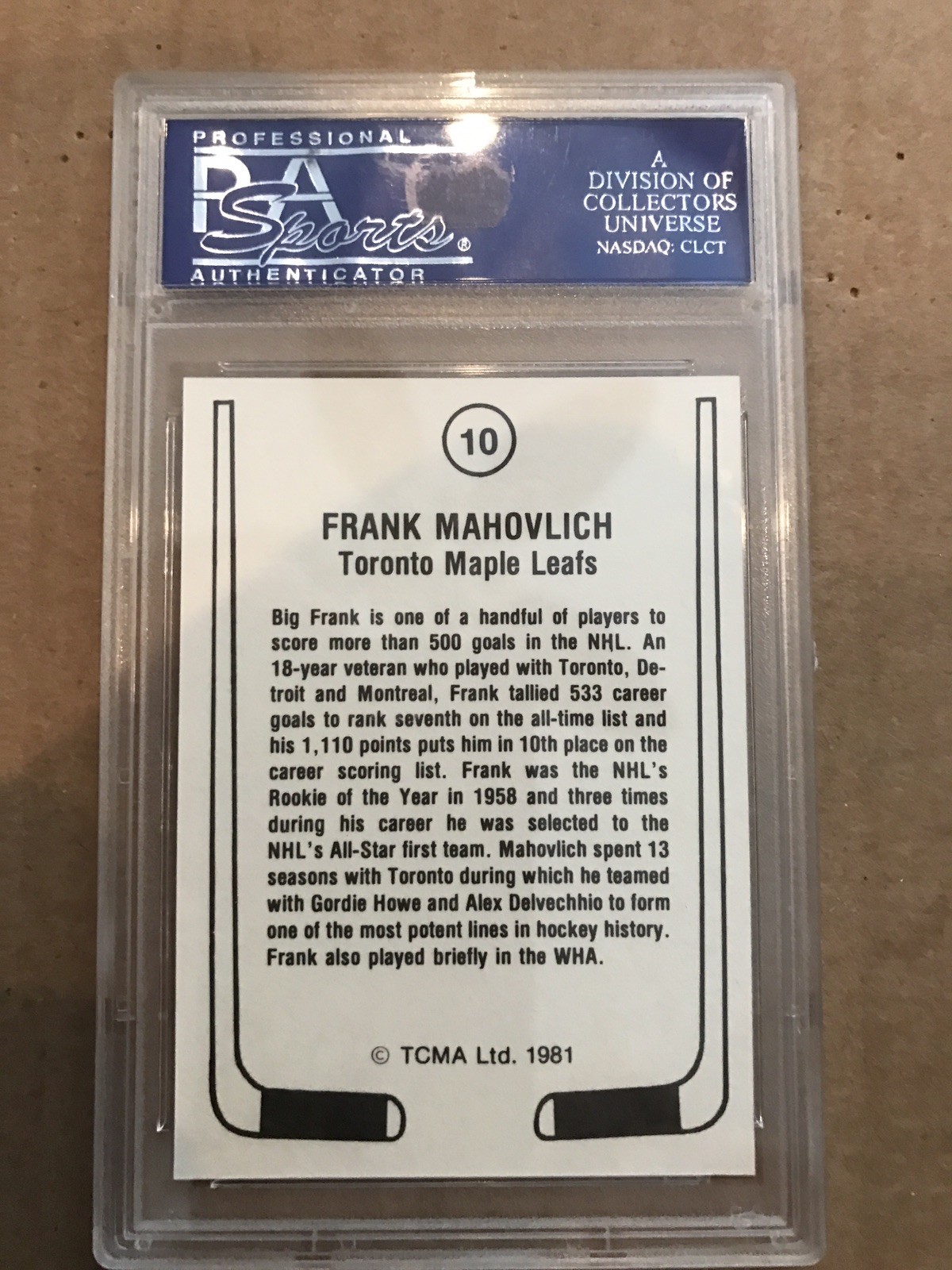 1981-82 Tcma - Frank Mahovlich #10 for sale online | eBay
