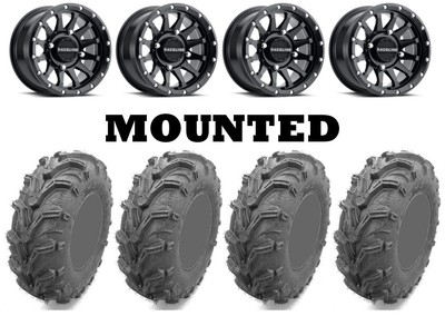 Kit 4 EFX MotoMax 27x10-14/27x12-14 on Raceline Trophy Matte Black ...