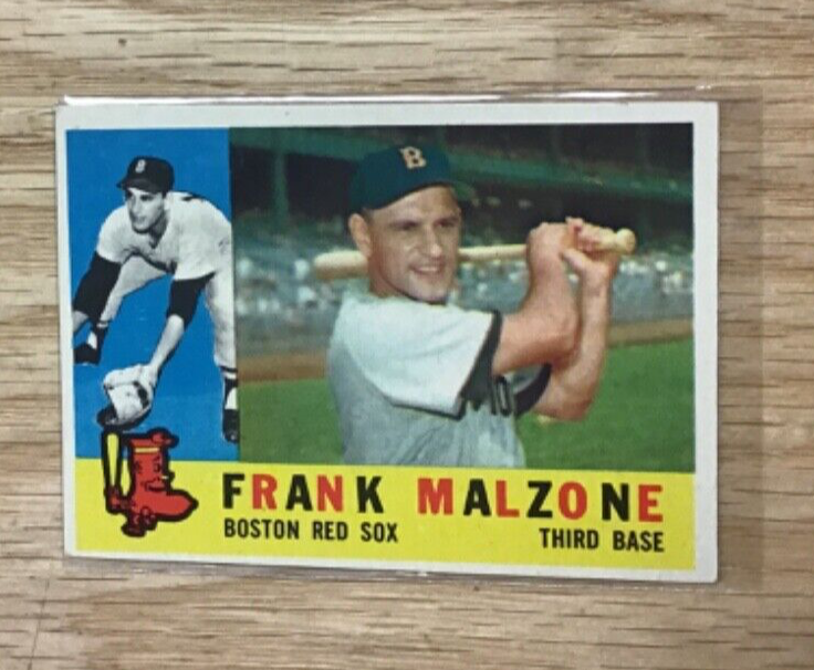 1960 Topps Baseball Frank Malzone Boston Red Sox Card #310 | eBay