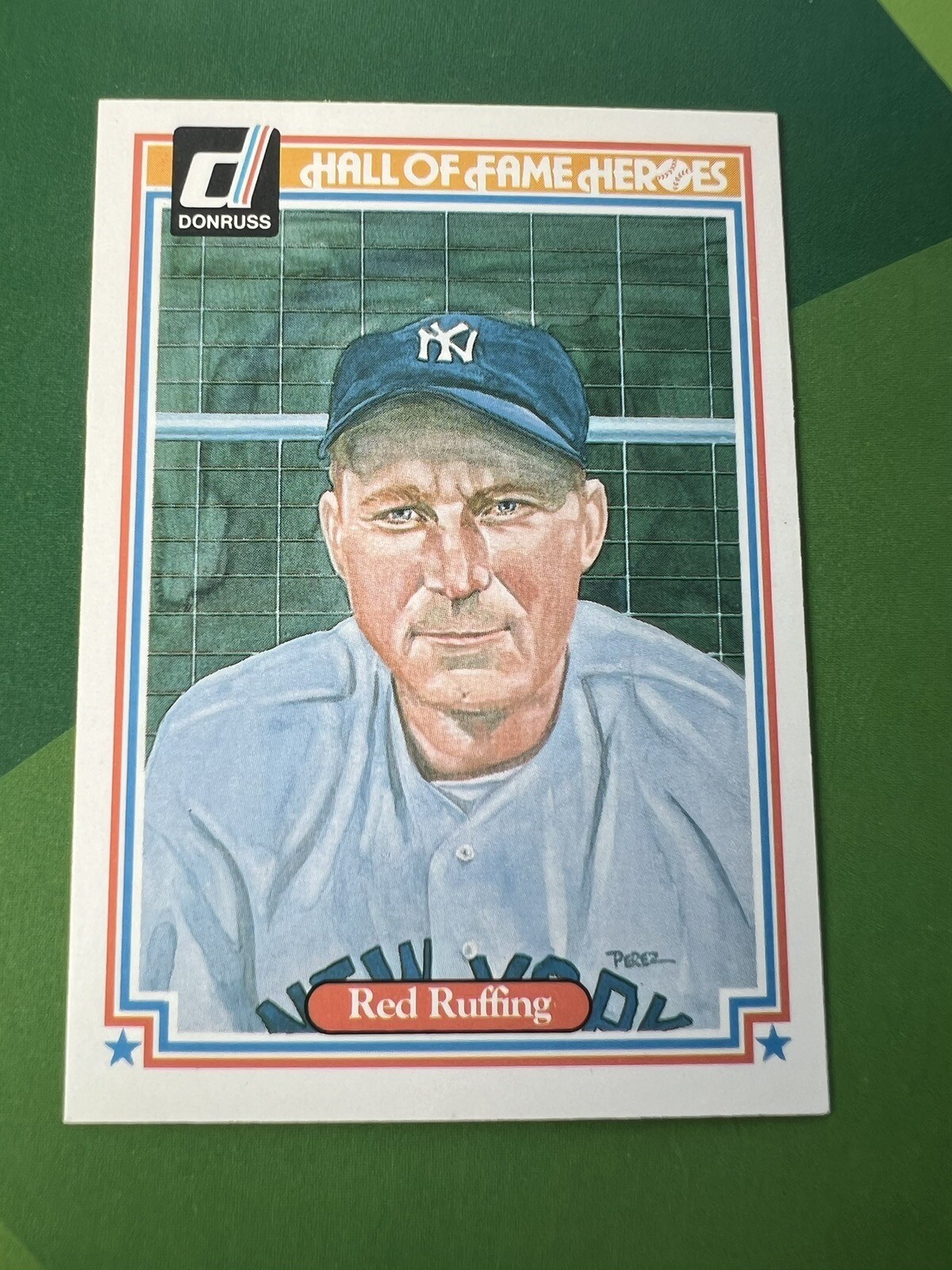 1983 Donruss Hall of Fame Heroes #31 Red Ruffing New York Yankees ...