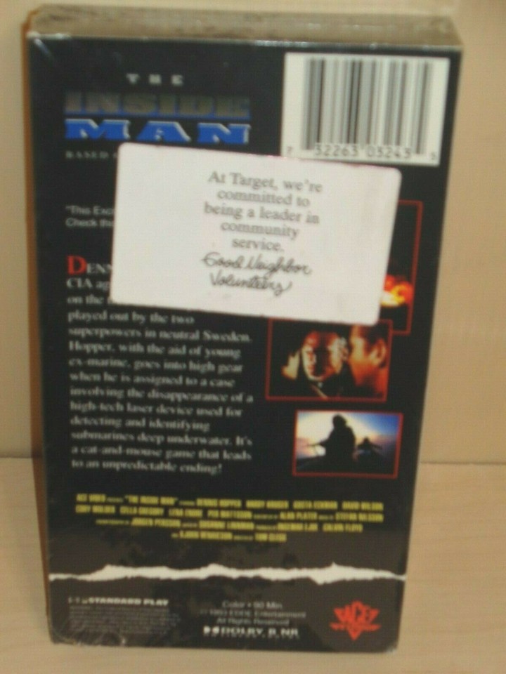 The Inside Man (VHS 1993 Color 90 Min. Edge Entertainment) 82554585936 ...