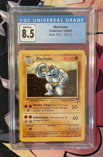 Pokémon TCG Machoke Base Set 2 49/130 Graded 8.5 CGC | eBay