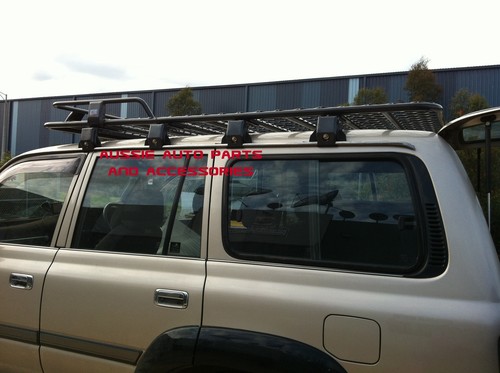 Alloy Roof Top Tent Touring Rack 2200mm for Toyota Landcruiser 60 80 ...