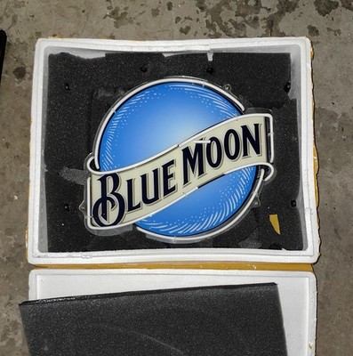 Blue Moon Neon Beer Sign - Broken Tube Light | eBay