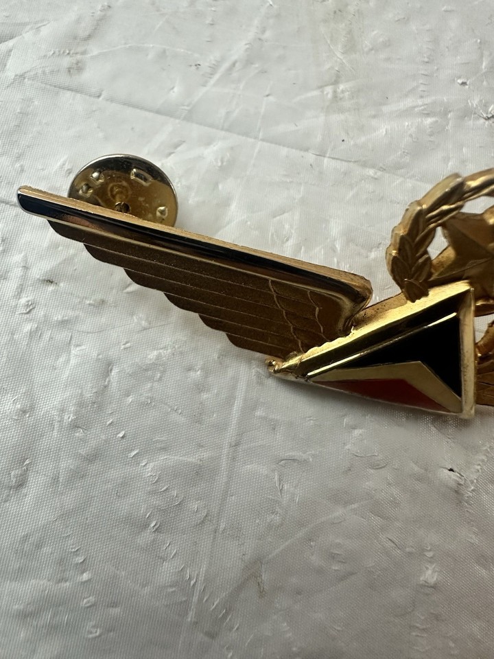 Vintage Original Gold Tone Delta Airlines Pilot Position Wings Badge | eBay