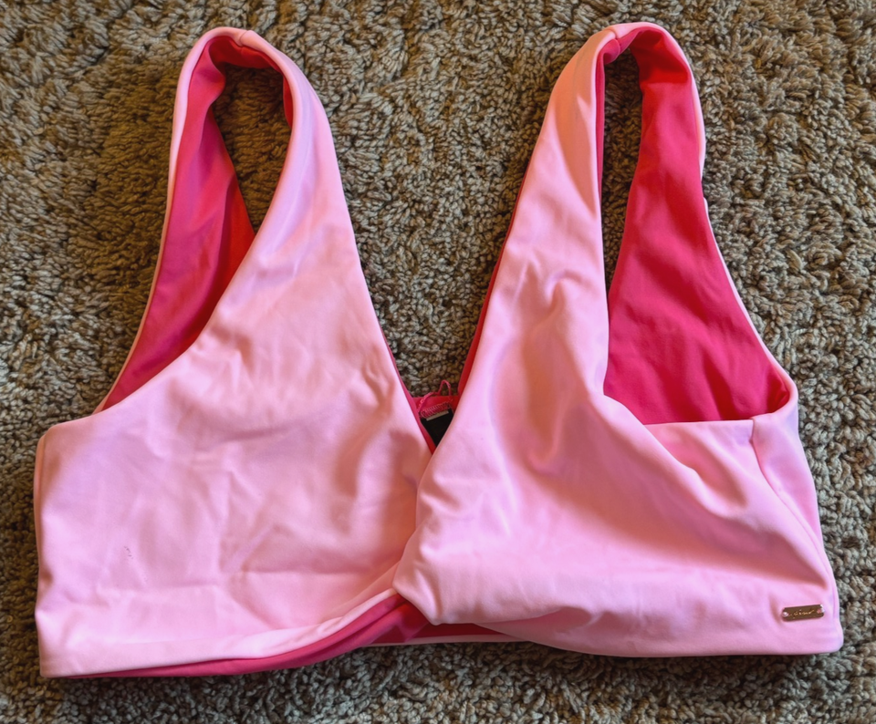 Victorias Secret Bikini Top Swim Suit Reversible Pink Bra Size M NEW | eBay