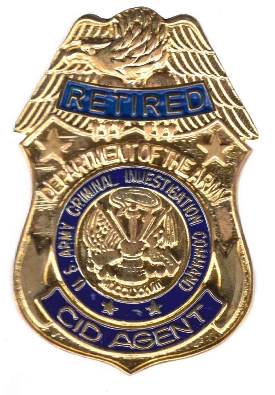 Obsolete United States Army CID "Retired" Badge Desk or Wall Shield | eBay