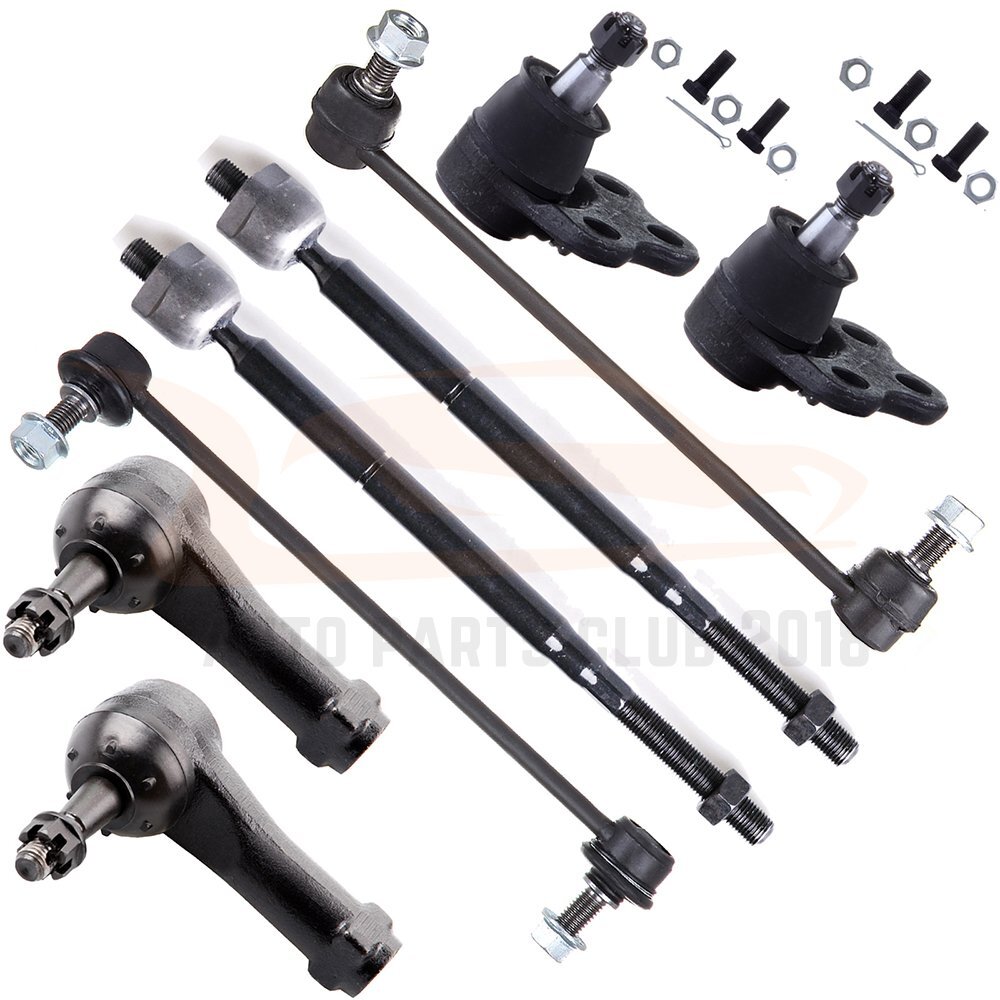 8pcs For 2006 2007 Pontiac Torrent Front Suspension Tie Rod Ball Joint ...