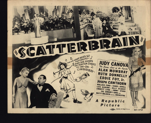 Scatterbrain 1949 Judy Canova Eddie Foy Jr. Alan Mowbray C lobby card ...