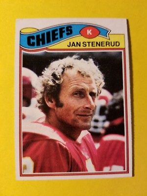 VINTAGE HOF JAN STENERUD #335 KANSAS CITY CHIEFS * 1977 TOPPS NFL ...