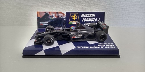 CONVERSION 1/43 Minichamps MINARDI PS01 JUSTIN WILSON TEST DRIVE 2003 ...