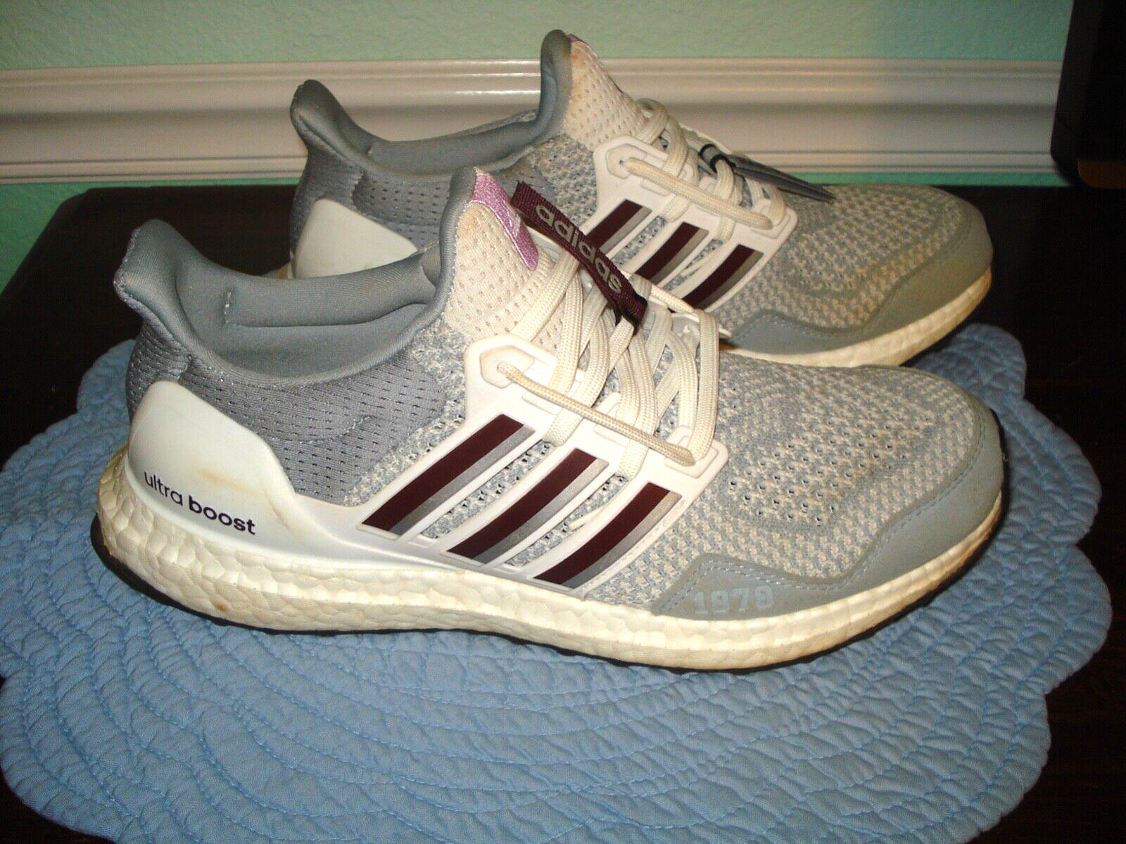 Custom Made Adidas Ultra Boost Hail State Tennis Shoe… - Gem