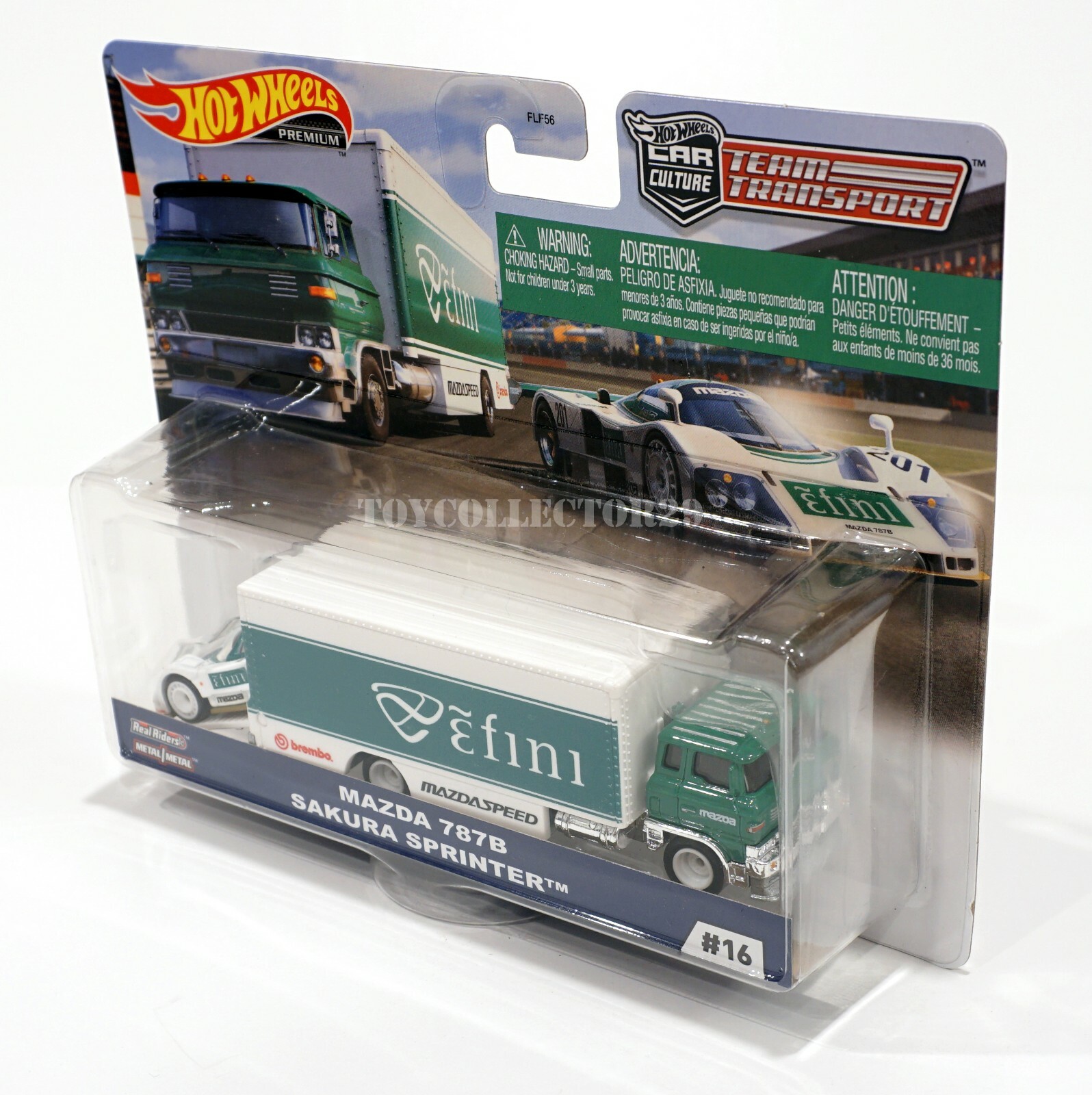 Hot Wheels Mazda 787B & Sakura Sprinter Team Transport Diecast Car 787 ...