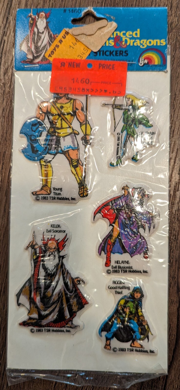 1 Set Of Dungeons & Dragons Puffy Stickers Blue Series - 1983 TSR ...