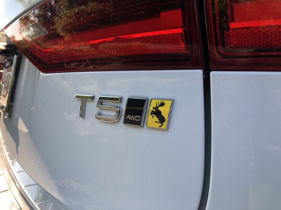 Genuine Traditional Prancing Moose Volvo 1" Hard Chrome Badge Slash ...