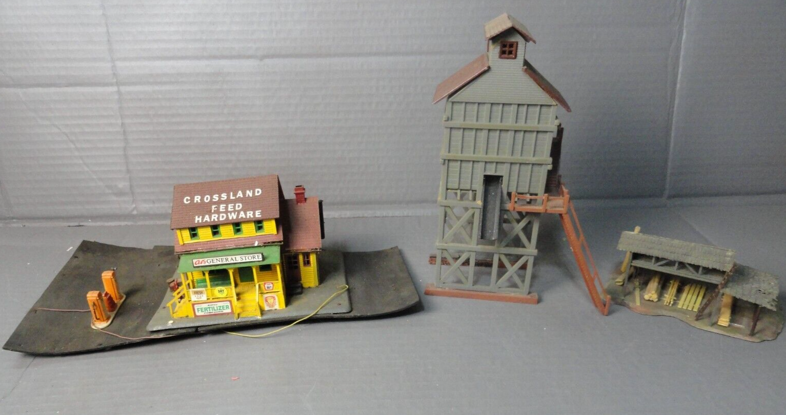 Putz train village coal tipple lumber yard General Store | eBay