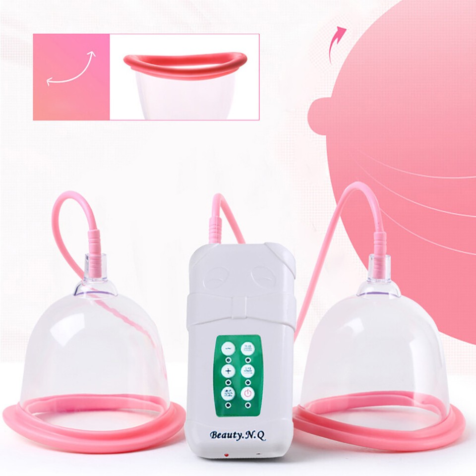 A/B Cup Vacuum Breast Enlargement Machine Electric Vacuum Pump Suction ...