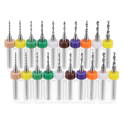 20Pcs 1.1-2.0mm Carbide CNC Engraving Circuit Board Micro PCB Drill ...