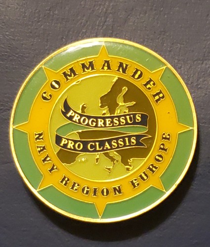 Commander Navy Region Europe CMC Region Master Chief USN Challenge Coin ...