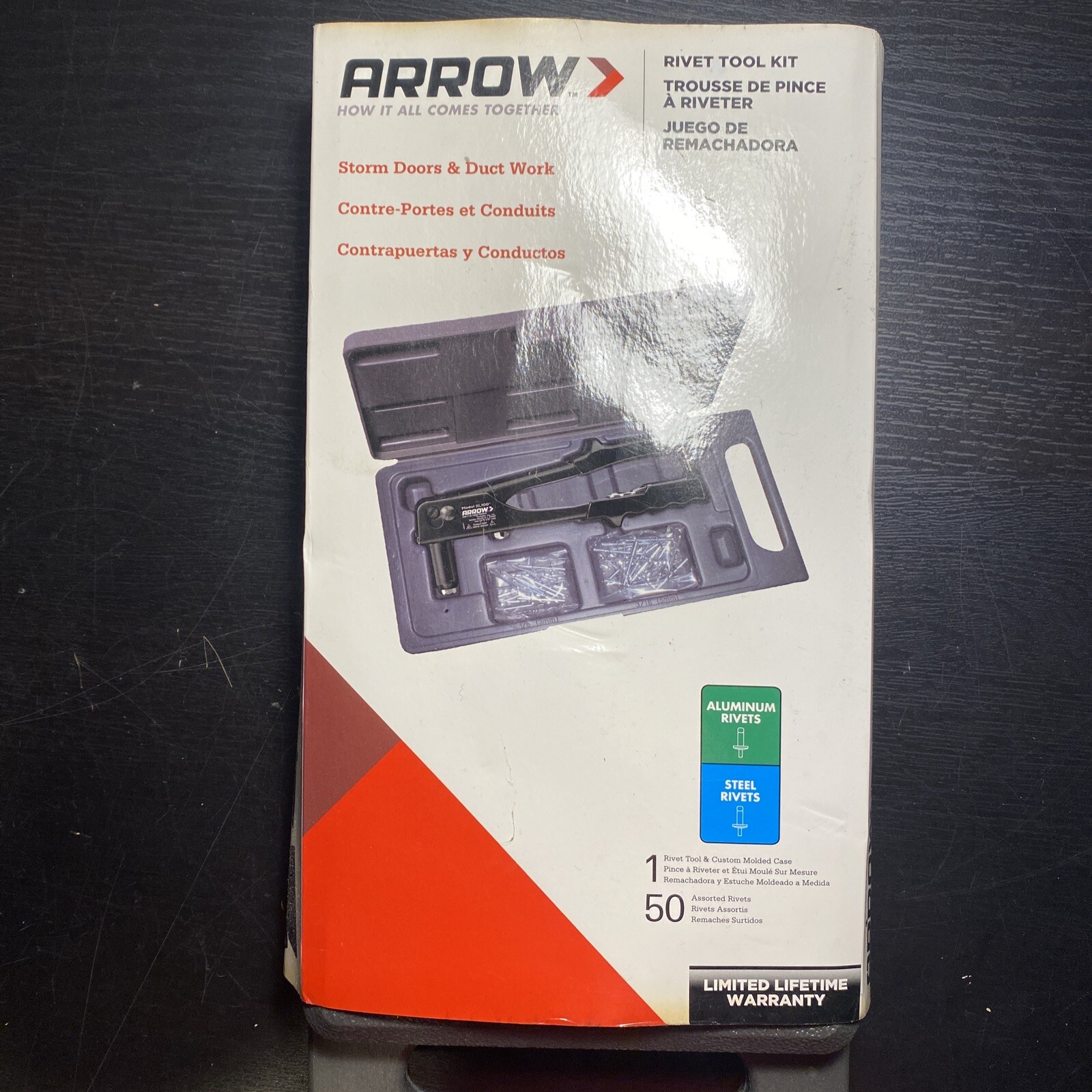 Arrow Fastener RL100K Rivet Tool Kit, Uses 1/8-Inch and 3/16-Inch ...