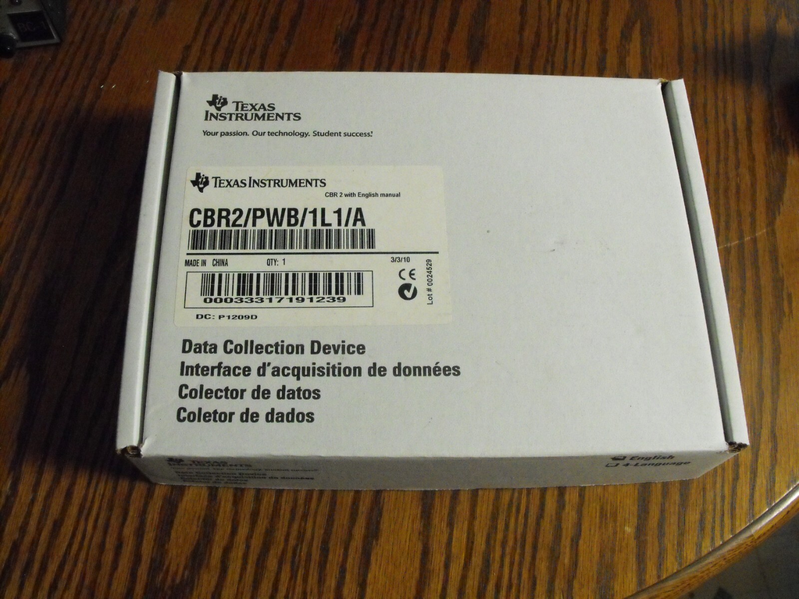 Texas Instruments CBR 2 Sonic Motion Detector In Box With Cable ...