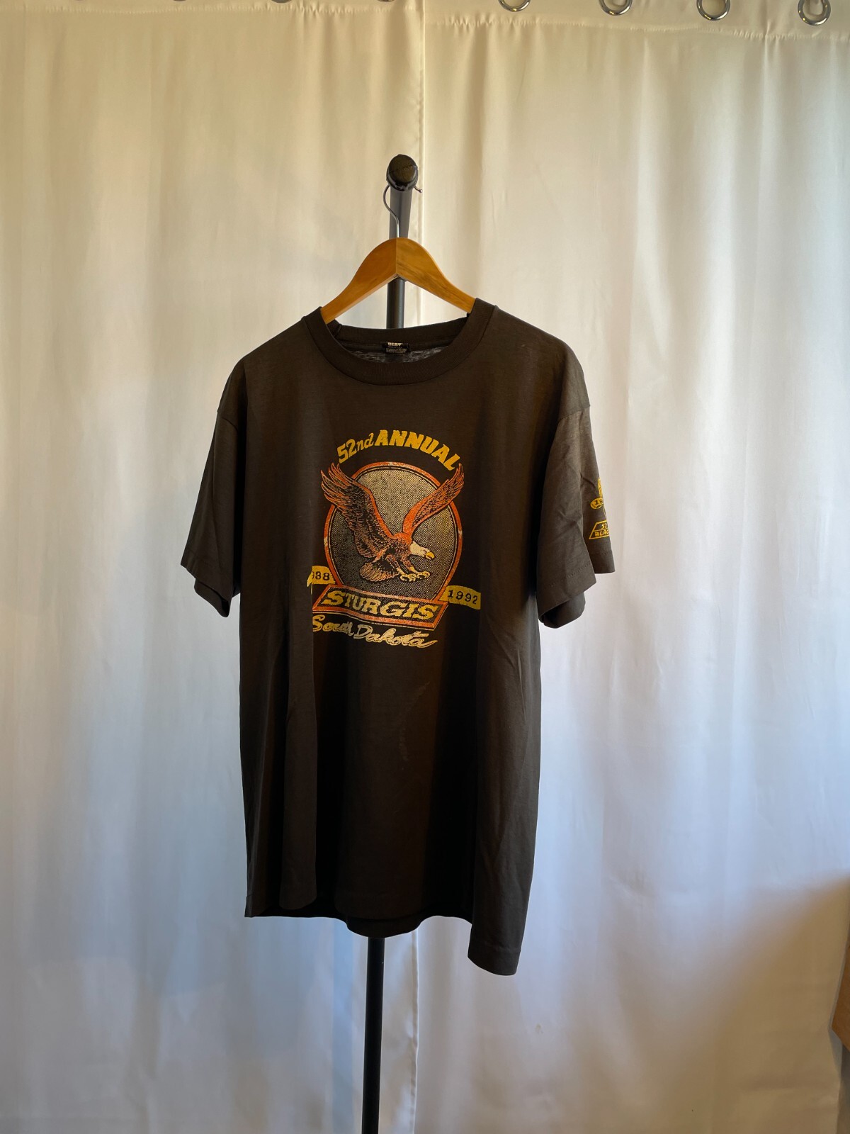 Vintage 1992 Sturgis rally Harley-Davidson T-shirt XL… - Gem