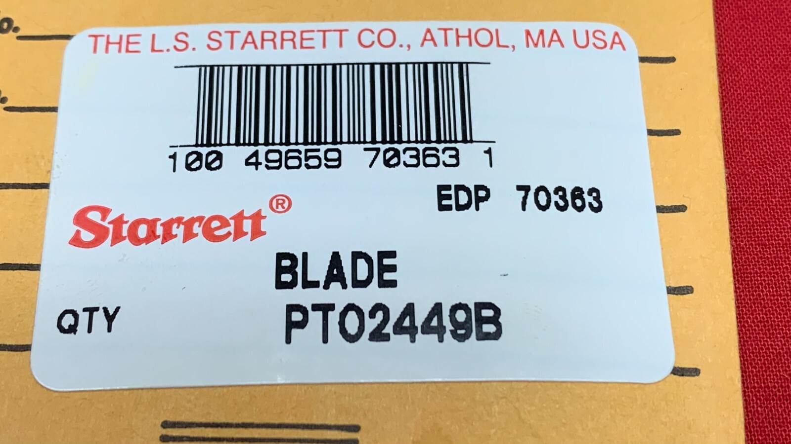 Starrett PT02449B Blade ONLY for 555 Jewelers Pocket Screwdriver ..055 ...