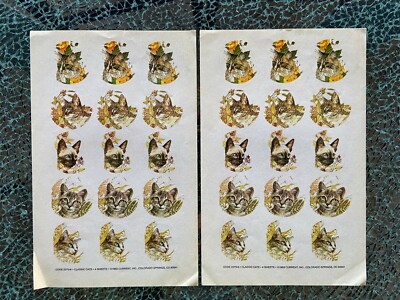 Current Classic Cats Vintage 1983 Sticker Sheets (2) New | eBay