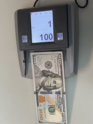 Counterfeit Fake Money Bill Currency Banknote Detector Machine-See Desc ...