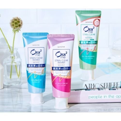 [SUNSTAR] Ora2 Stain Clear Whitening Toothpaste 130g - Peach Leaf Mint ...