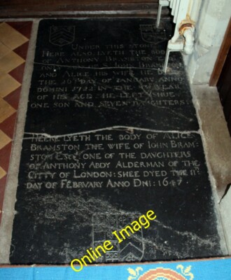 Photo 6x4 St Michael & All Angels, Roxwell - Ledger slab c2013 | eBay UK