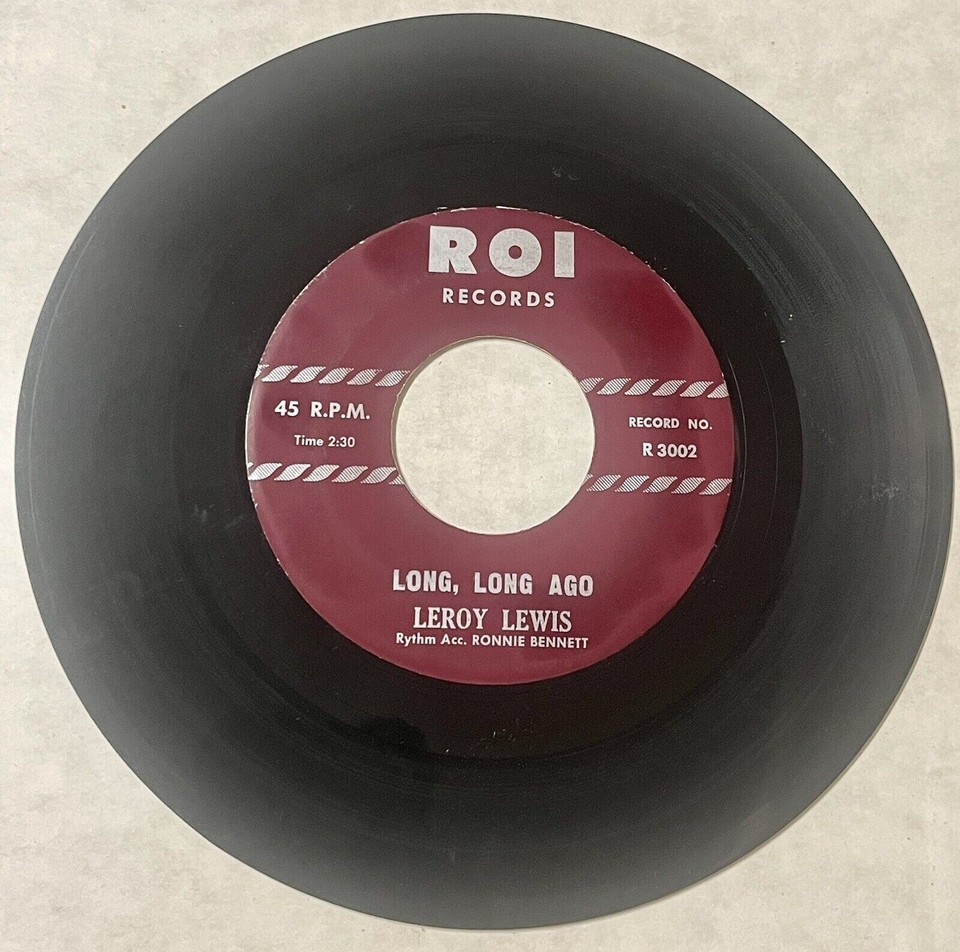 Leroy Lewis 50s LATIN 45 I Only Have Eyes For You / Long Long Ago ROI ...