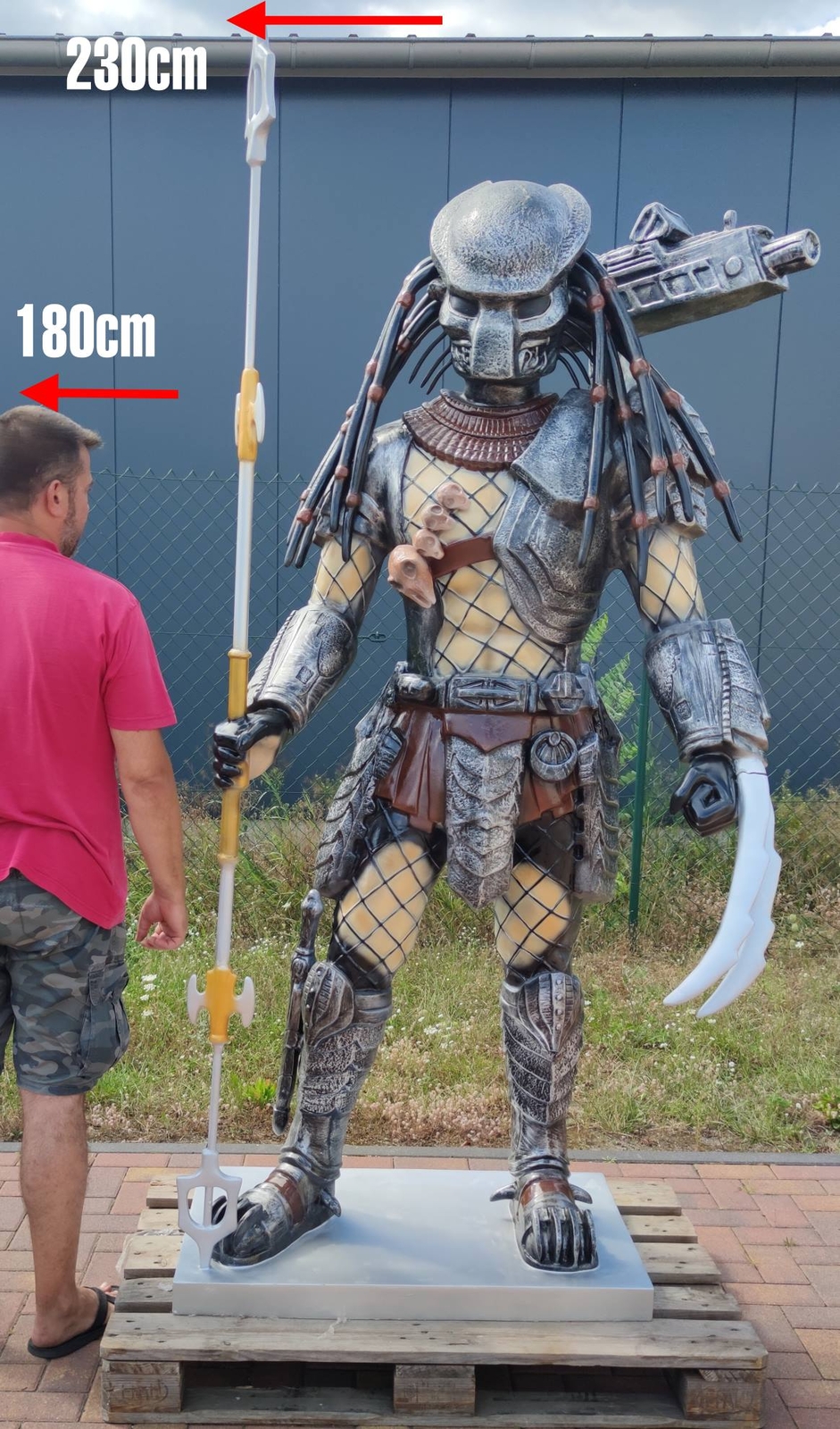 Predator TEMPLE GUARD Life Size lebensgroß 1:1 Aliens Statue Action ...