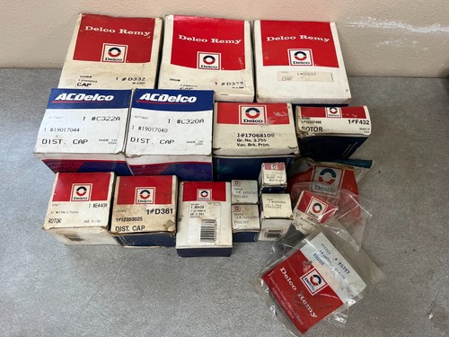17 PC - AC Delco parts lot Distributor Caps Rotor Sensor Pull offs ...