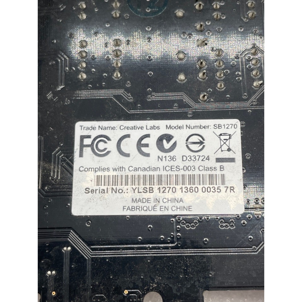 Creative Labs Sound Blaster X-Fi Titanium SB1270 HD Internal PC Audio ...