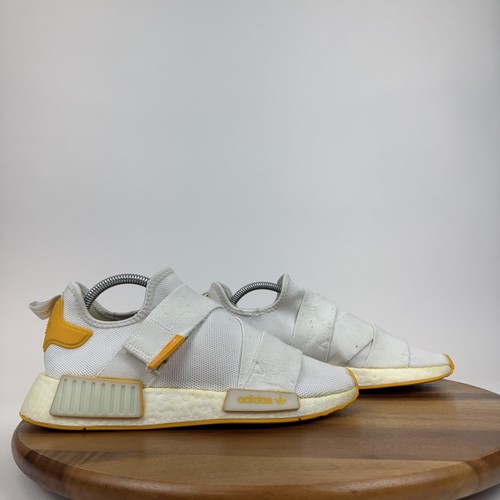 Womens Adidas NMD R1 Strap Cloud White Gold Casual Lifestyle Sneakers ...