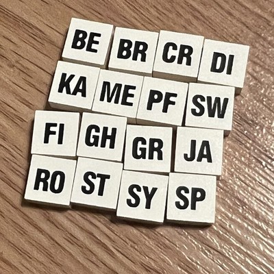 80 Vintage Modulex 2x2 Printed Letters Tiles | eBay